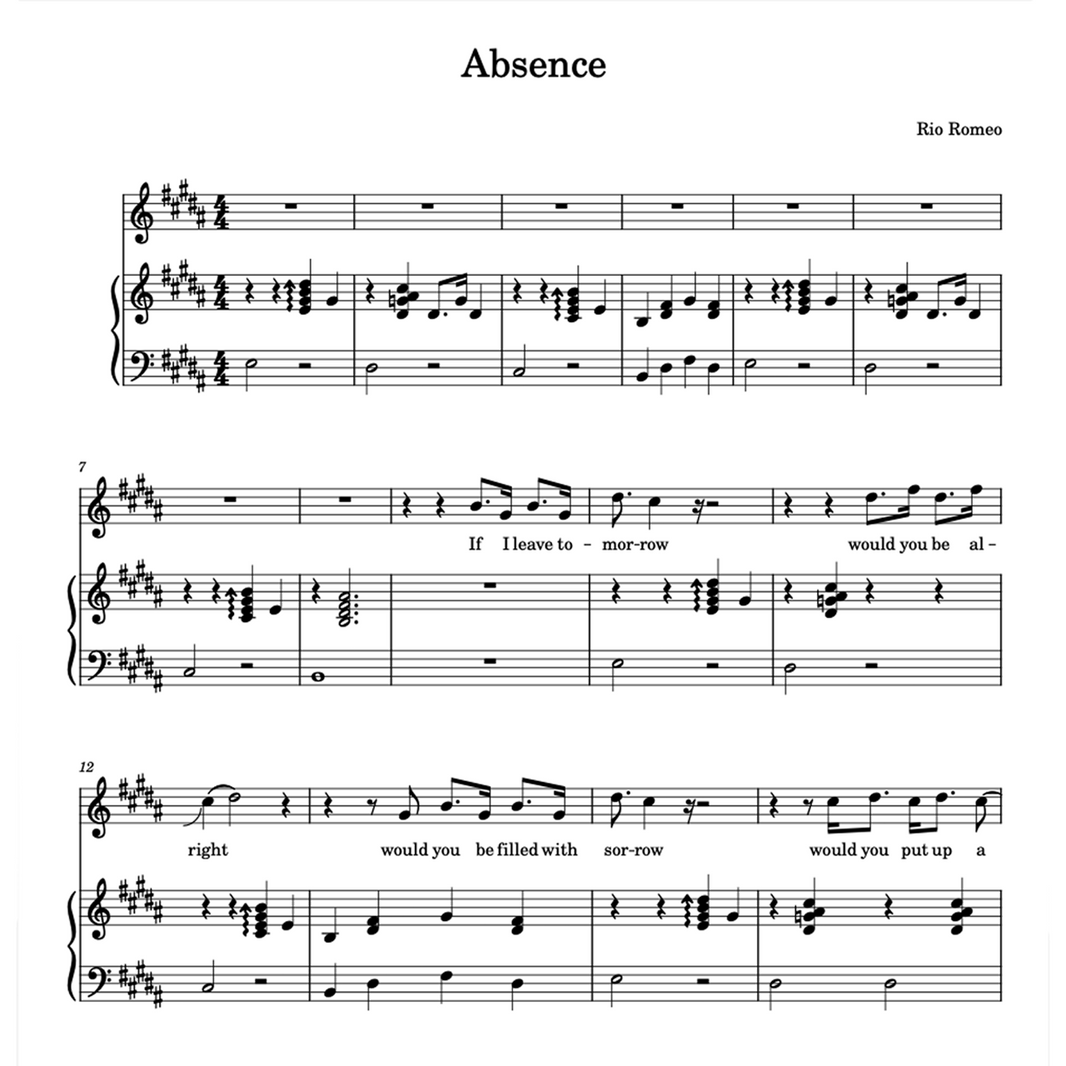 Free Sheet Music – Rio Romeo